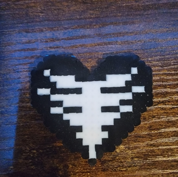 Art | Perler Bead Heart Shaped Skeleton Ribs | Poshmark